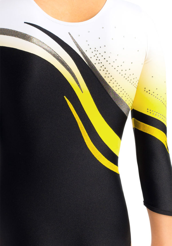 Gelb-schwarzer Turnanzug ALARIA/7 - Turnanzüge Made in Germany