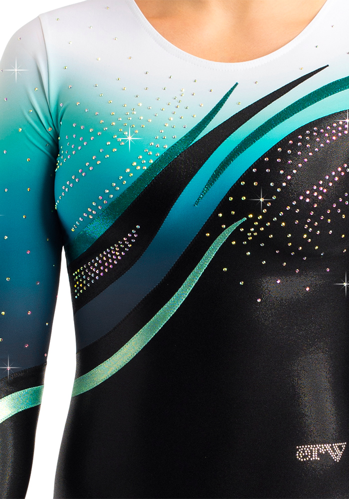 Teil-Print Turnanzug ALARIA/6 langarm - Turn- und Sportbekleidung ...