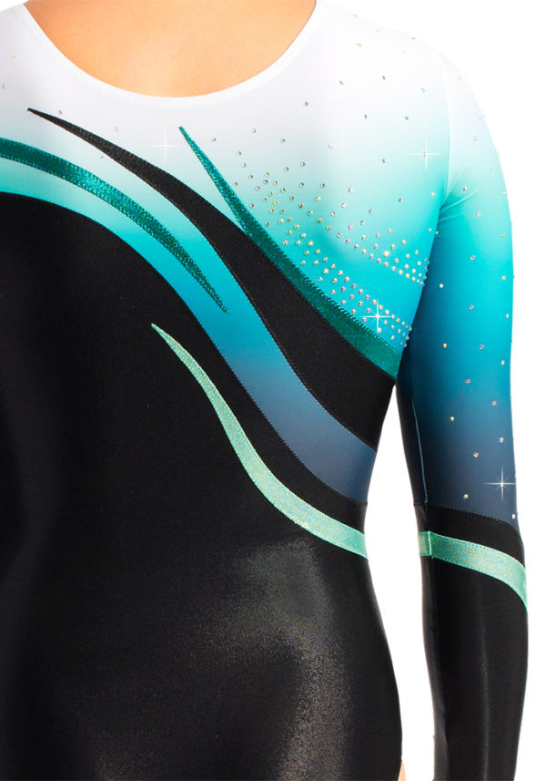 Teil-Print Turnanzug ALARIA/6 langarm - Turn- und Sportbekleidung ...