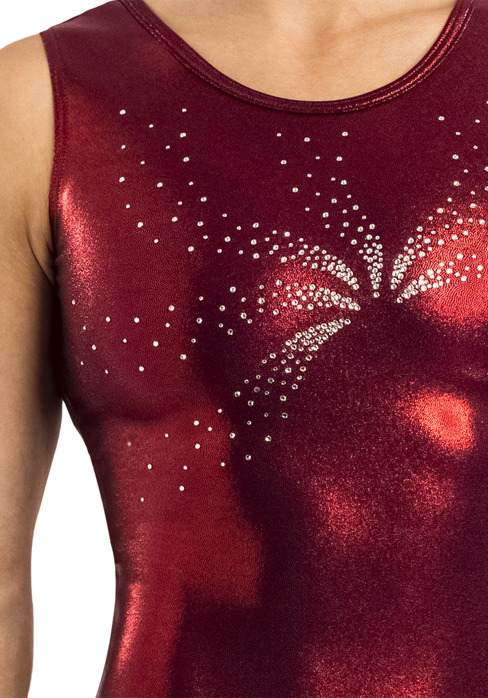Roter Glanz-Turnanzug LUANA/1 in vielen Farben - Turn- und ...